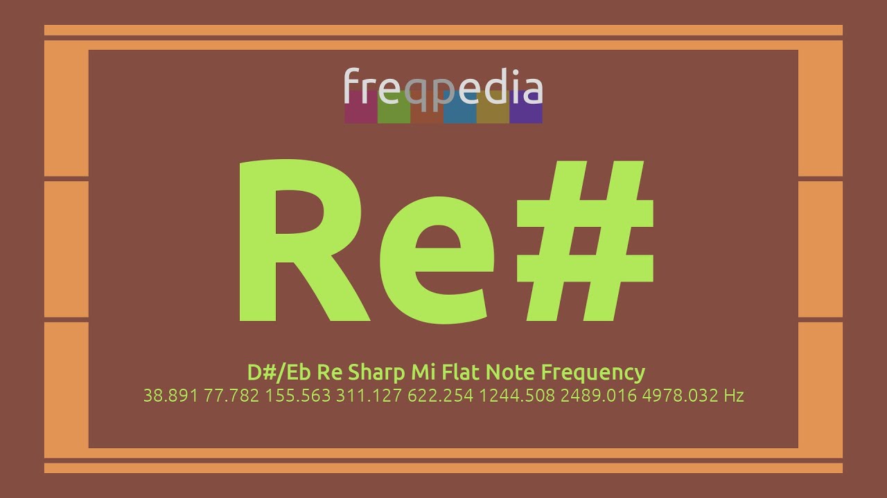 Re Minor Mi Major D#/Eb all octaves of the note Re/Mi Sacral/Plexus ...