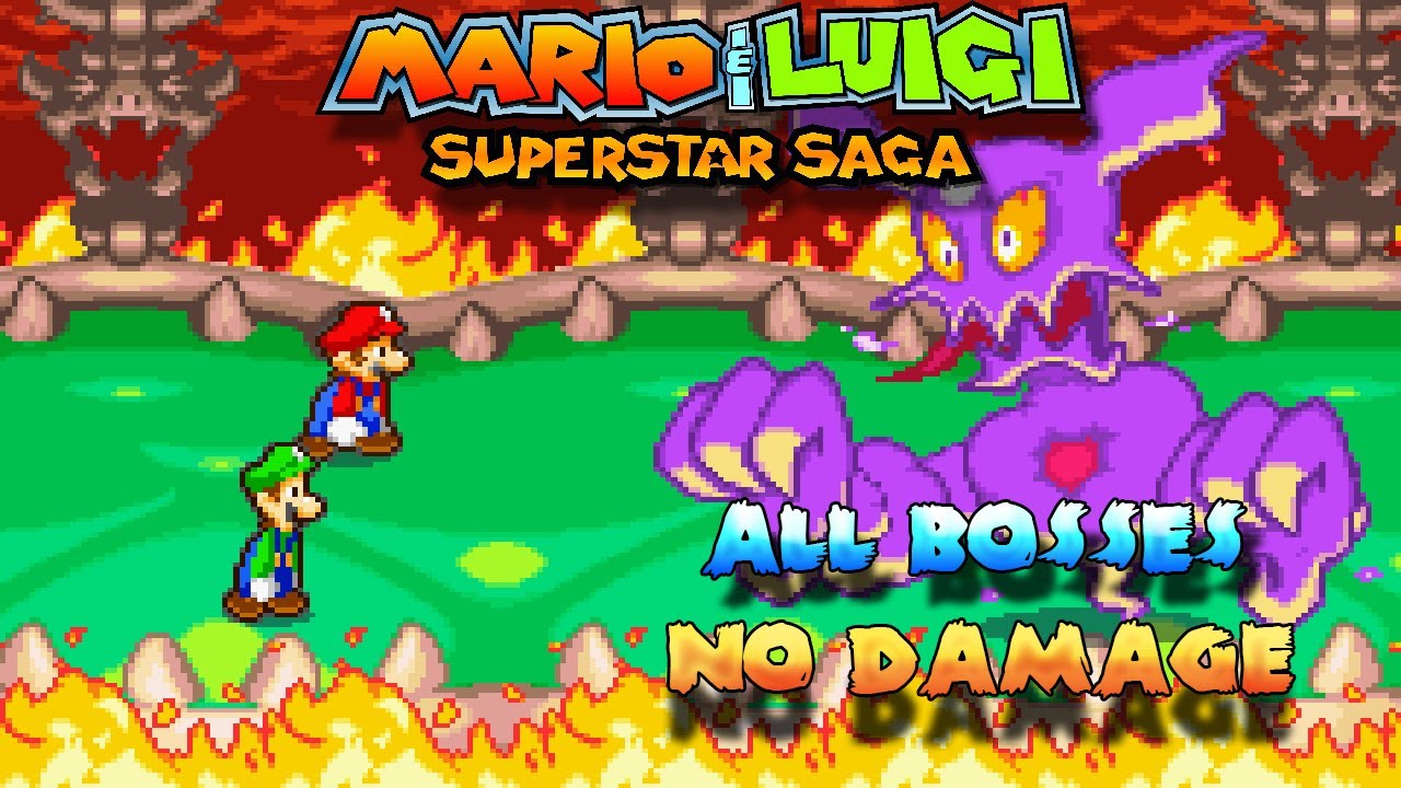 Mario & Luigi: Superstar Saga - All Bosses (No Damage) - YouTube