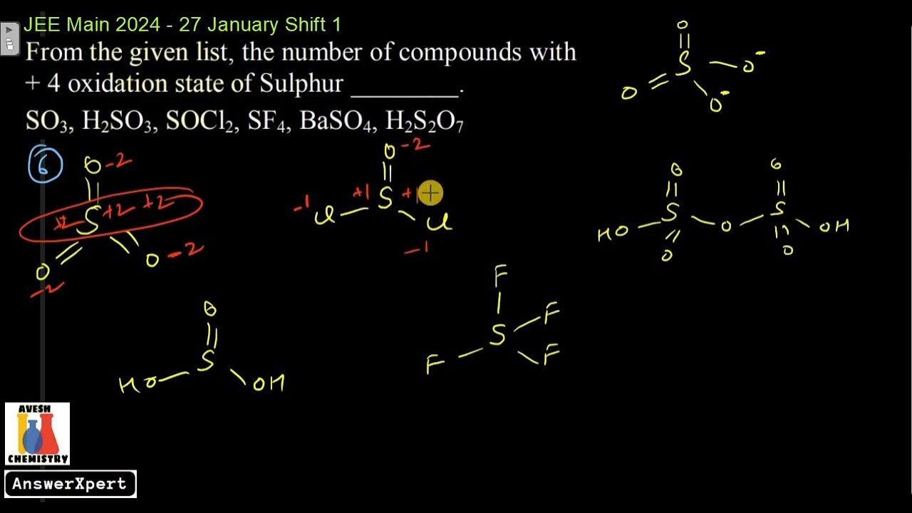 From the given list, the number of compounds with +4 oxidation state of ...