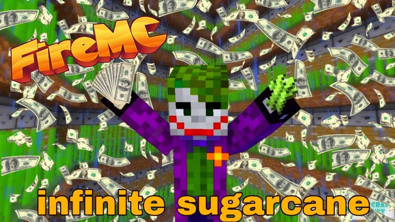 Biggest sugarcane farm in fire mc Minecraft server | lifesteal server ...
