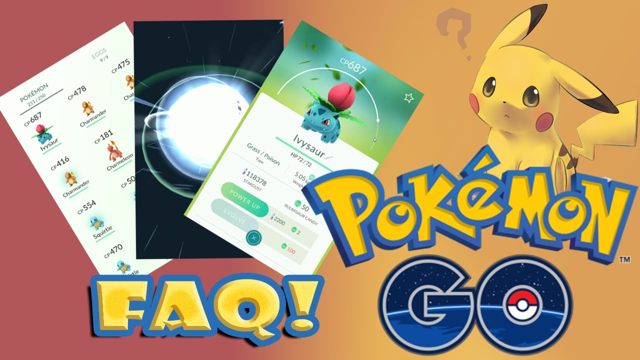 Frequently asked Pokemon Go Questions! - YouTube