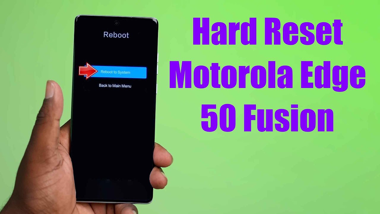 Hard Reset Motorola Edge 50 Fusion | Factory Reset Remove Pattern/Lock ...