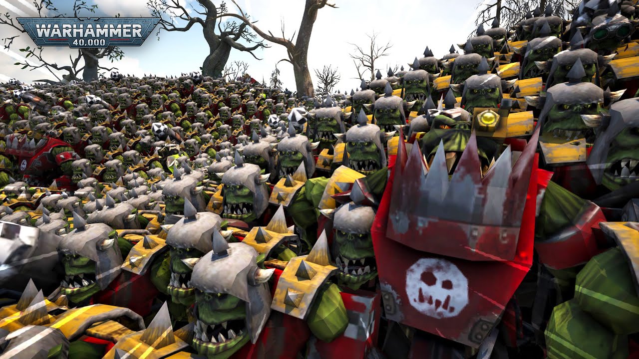 GREEN SKIN HORDE v's TAU FIRE FORT! | UEBS 2 Warhammer 40K - YouTube