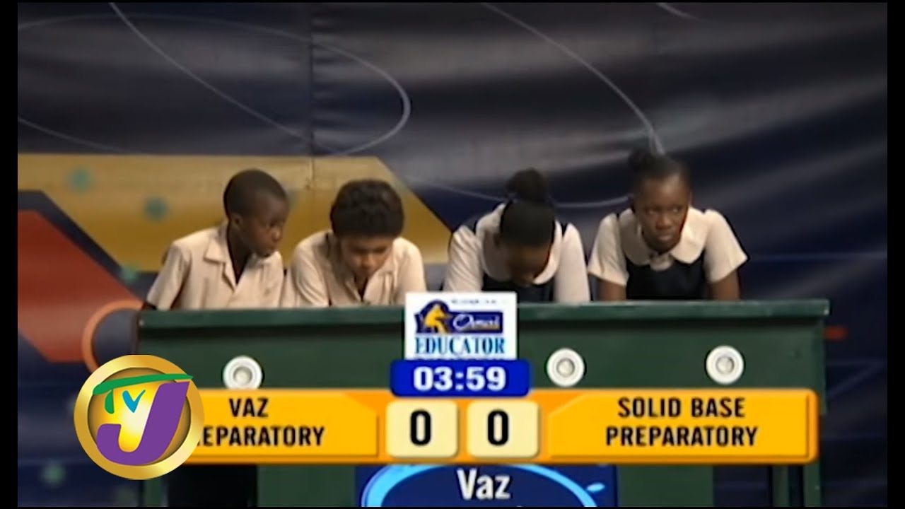 TVJ Junior Quiz: Vaz Preparatory vs Solid Base Preparatory - November 18 2019 - YouTube