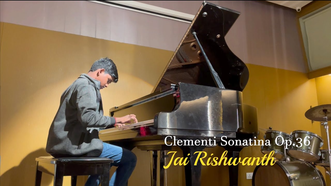Clementi Sonatina Op3. | Piano | By Jai Rishwanth - YouTube