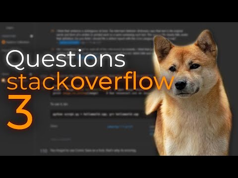 Even More Questions on StackOverflow... - YouTube