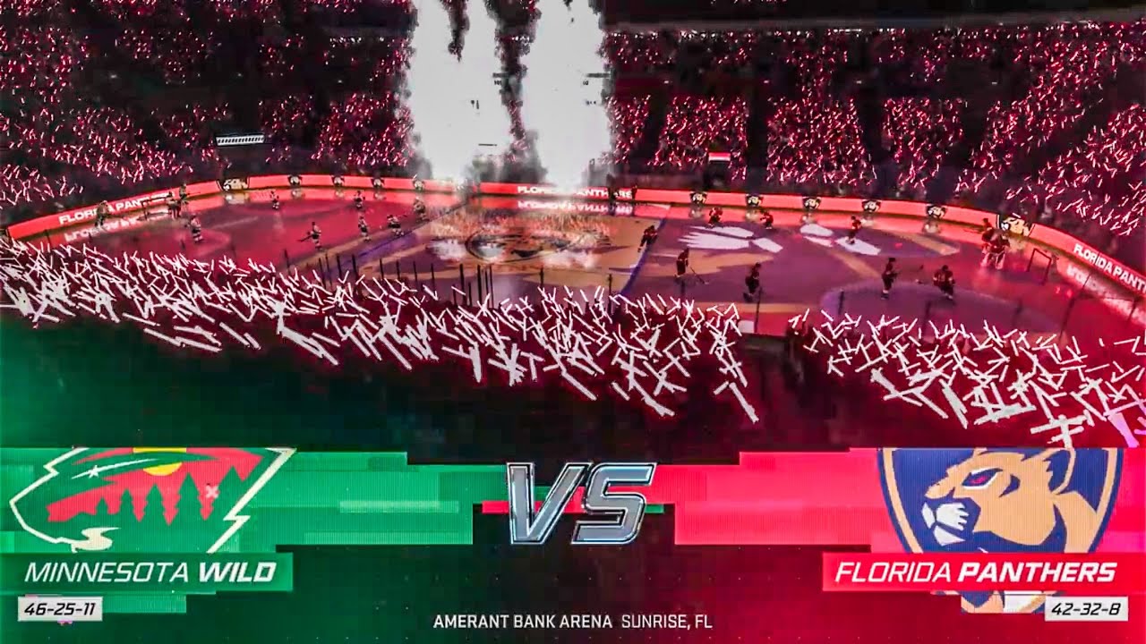 Minnesota Wild vs Florida Panthers 1/19/2024 NHL 24 Gameplay - YouTube