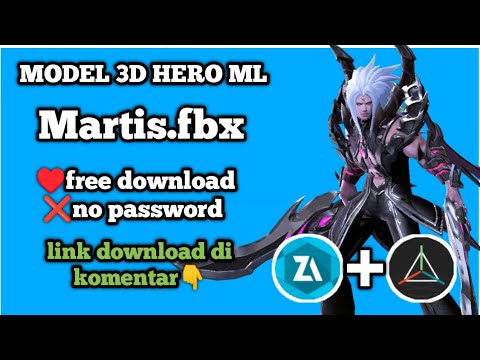 Model 3D Martis mobile legend|free download|prizma3D - YouTube