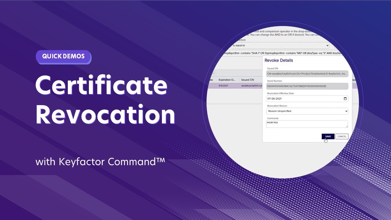 Certificate Revocation - YouTube