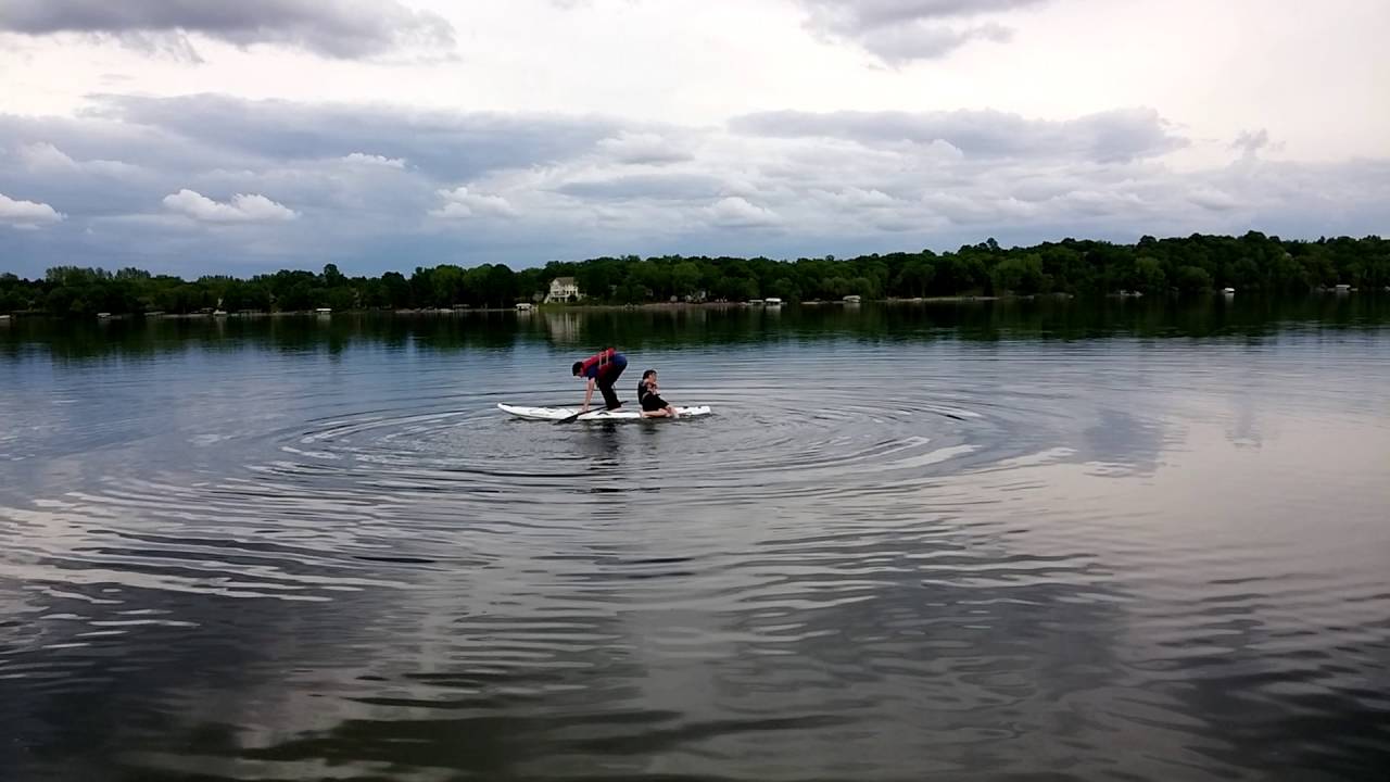 First paddle boarding of 2016 - YouTube