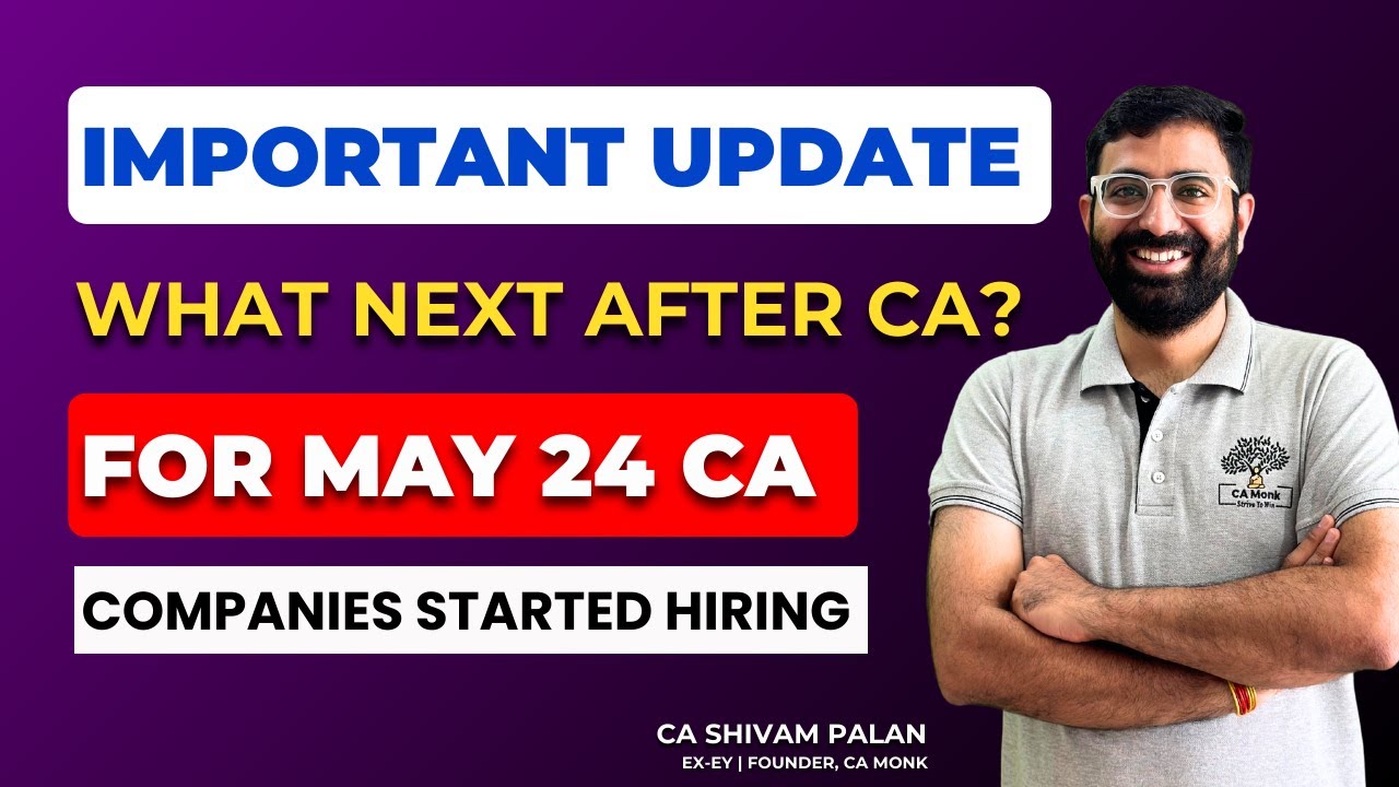 What Next after CA || How to Prepare for Job Interview || CA Jobs ...