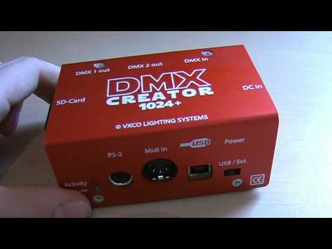 Video Check - DMX Creator 1024 Teil 1 - YouTube