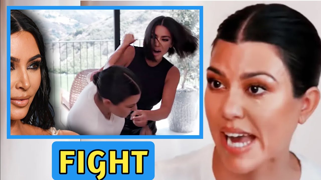 FIGHT!🔴 Kim Kardashian engaged in a brutal FIGHT with sister Kourtney ...