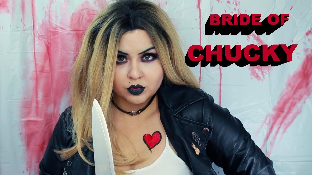 Bride of Chucky Halloween Tutorial | Inked Barbie Cosmetics - YouTube