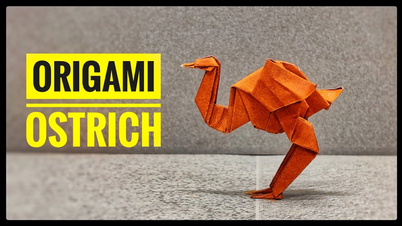 Origami Ostrich | Origami tutorial | Paper craft - YouTube