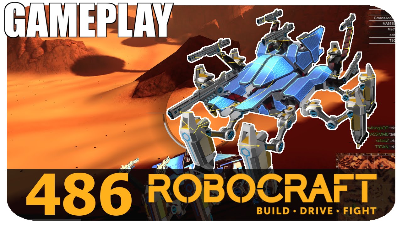 Robocraft Gameplay Tier 10 Rail Walker - YouTube