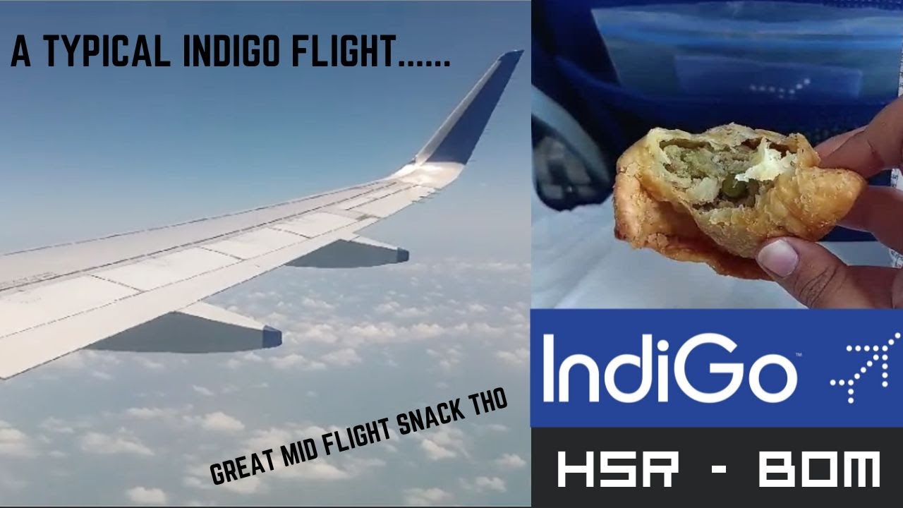 BEST MID FLIGHT SNACK EVER!! IndiGo's Economy class on their Airbus ...
