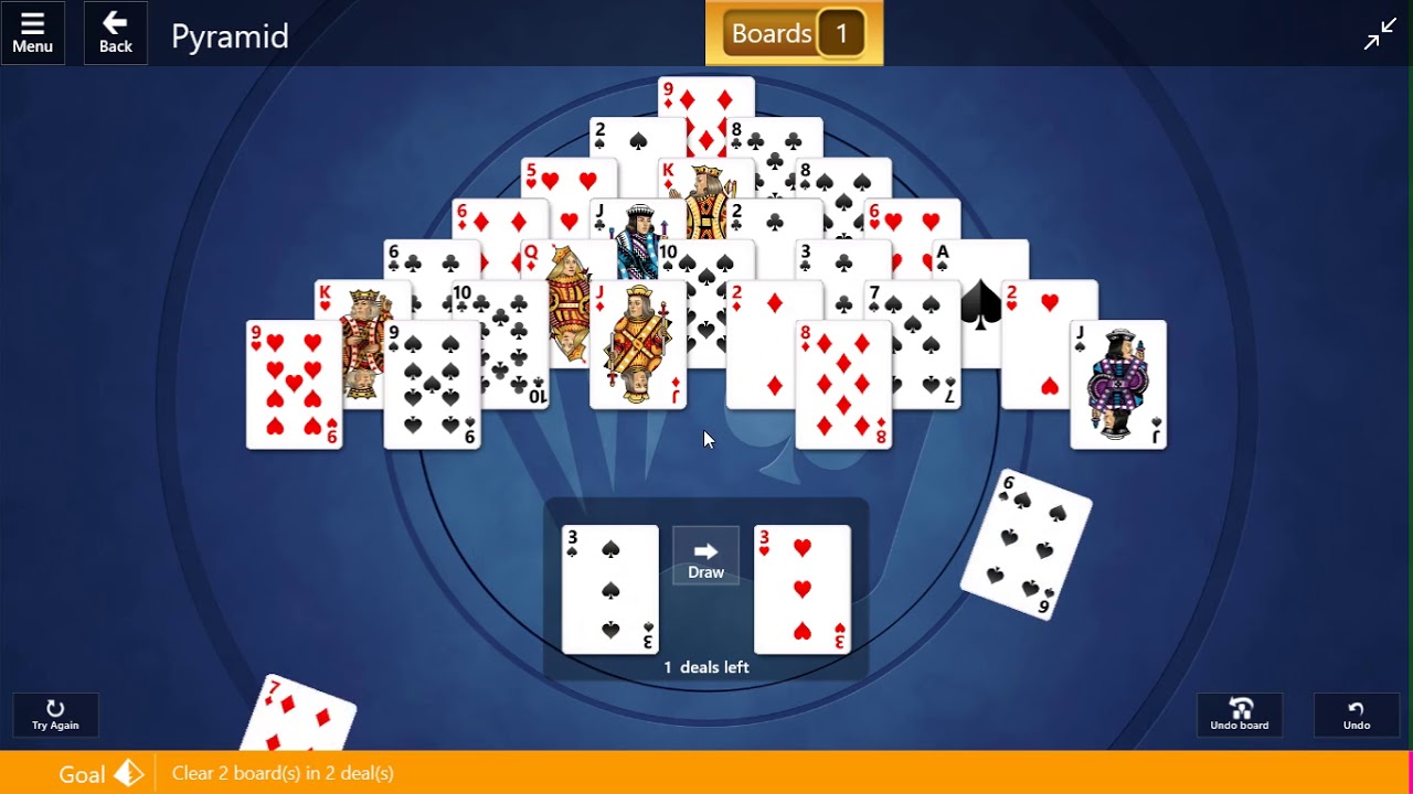 Microsoft Solitaire Collection - Pyramid [Medium] | March 20th 2018 ...