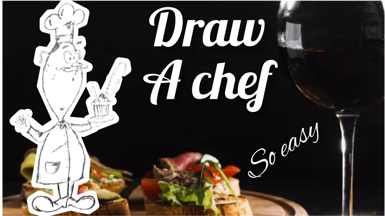 how to draw a chef easy step by step,drawing tutorial - YouTube