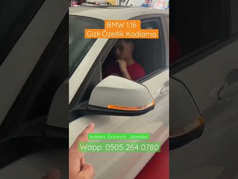 BMW 1.16 Gizli Özellik Kodlama Amerikan Park Dönüşe Duyarlı Sisler Ankara Erzurum İstanbul