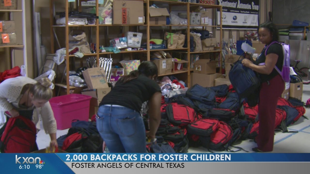 CPS caseworkers to deliver school supplies to foster children - YouTube