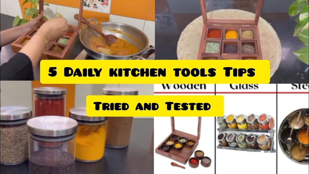 Daily 5 kitchen Tools Tips must try || It's tried and tested - YouTube