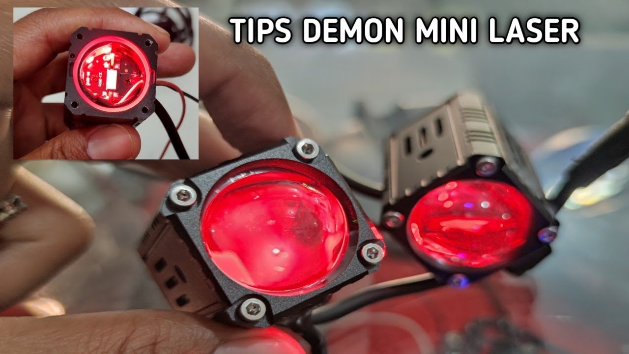 CARA CUSTOM DEMON MINI LASER DENGAN AMAN TERANG ‼️ - YouTube