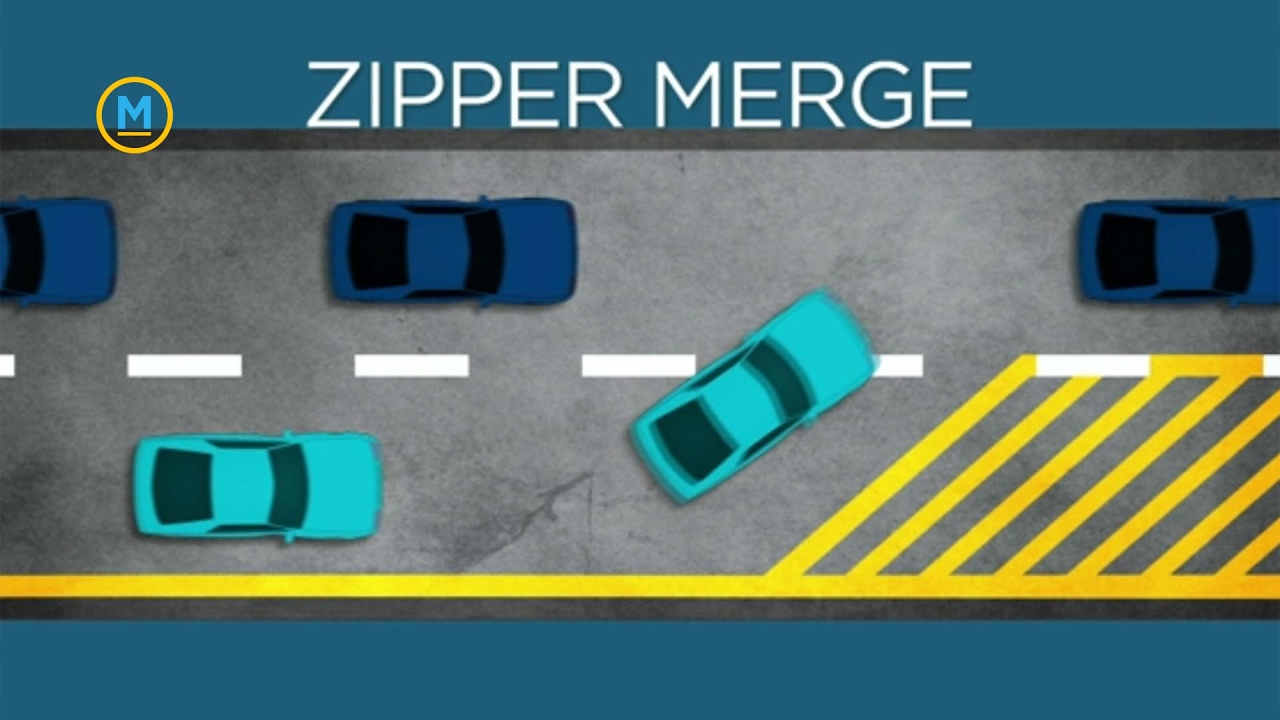 Learn how to zipper merge & make traffic in Canadian cities run more ...