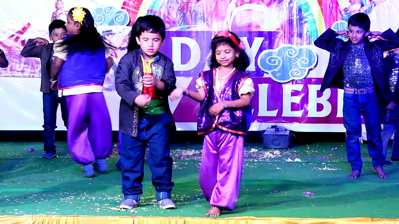 GMS MALKIPURAM...## {COLORFUL CHILAKA SONG BY 1st B students} ## - YouTube