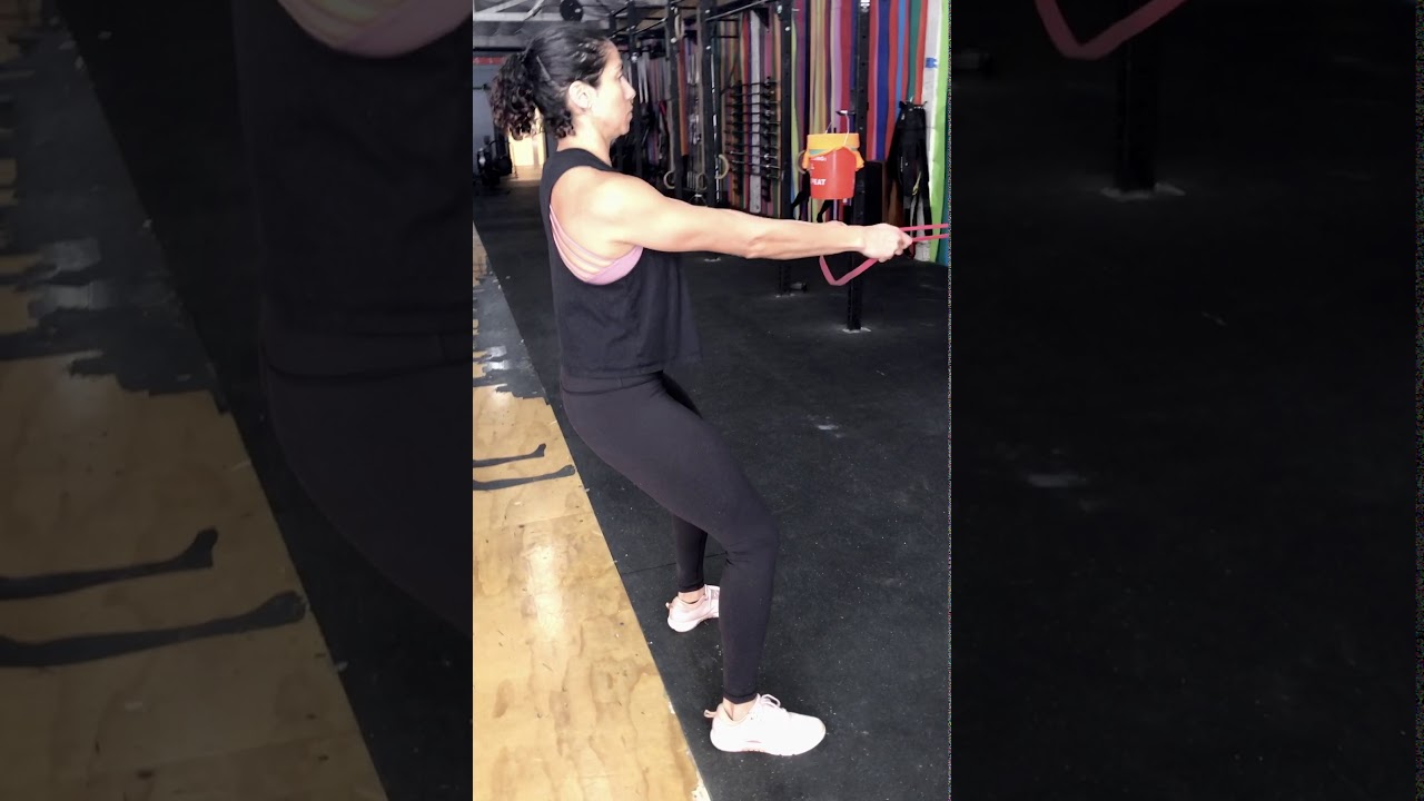 2 arm banded row - YouTube