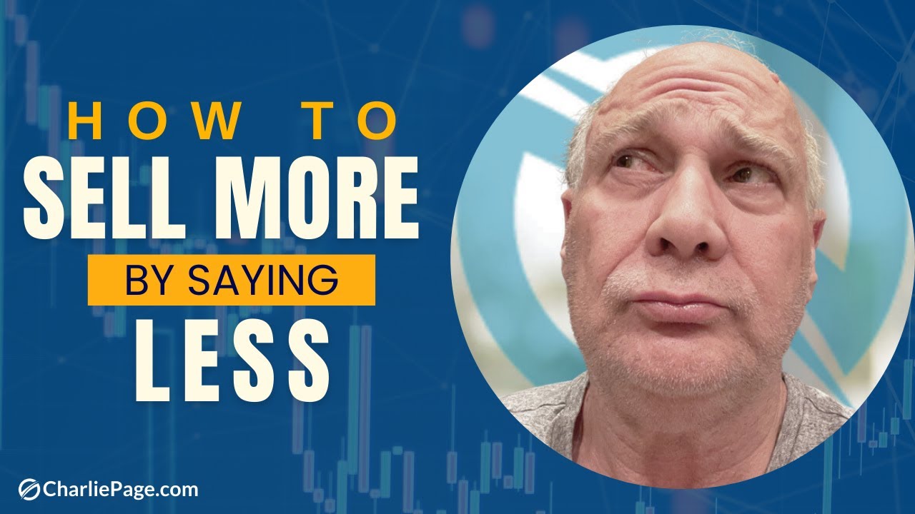 How To Sell More By Saying LESS! - YouTube
