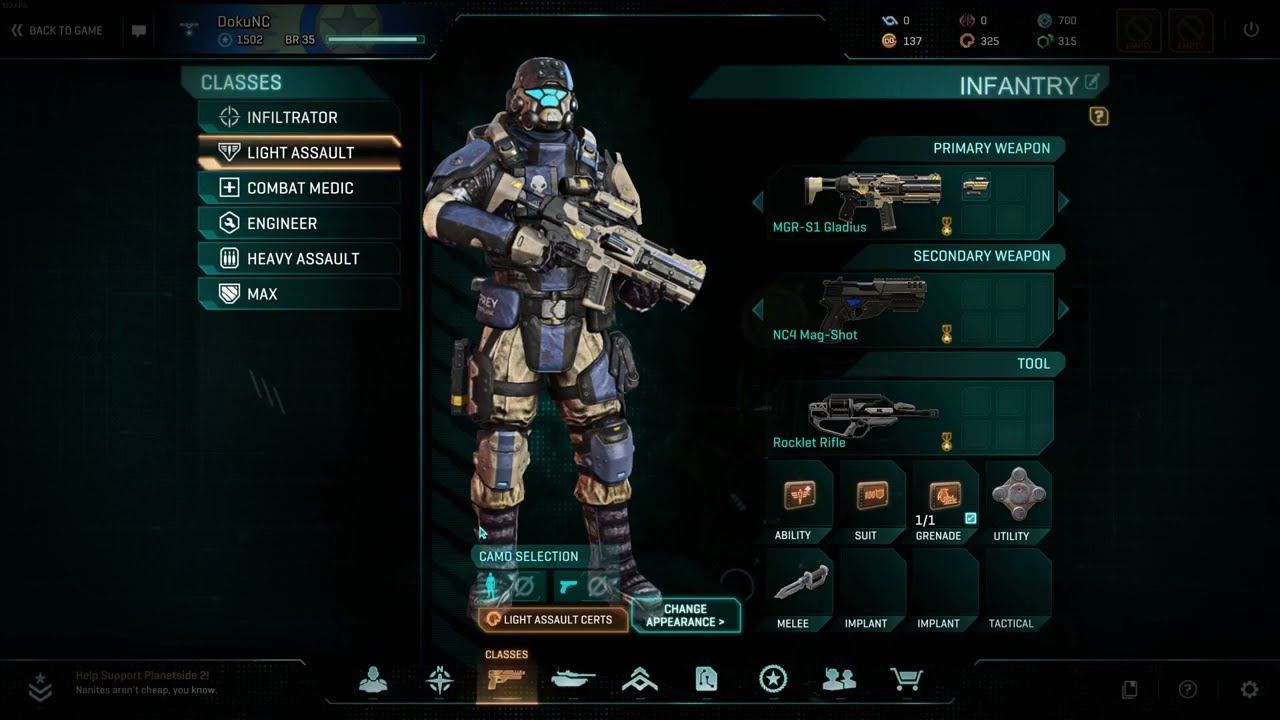 Planetside 2 PMC armour preview - YouTube