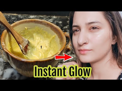 Instant Glow Face Pack at Home | face pack for glowing skin homemade ...