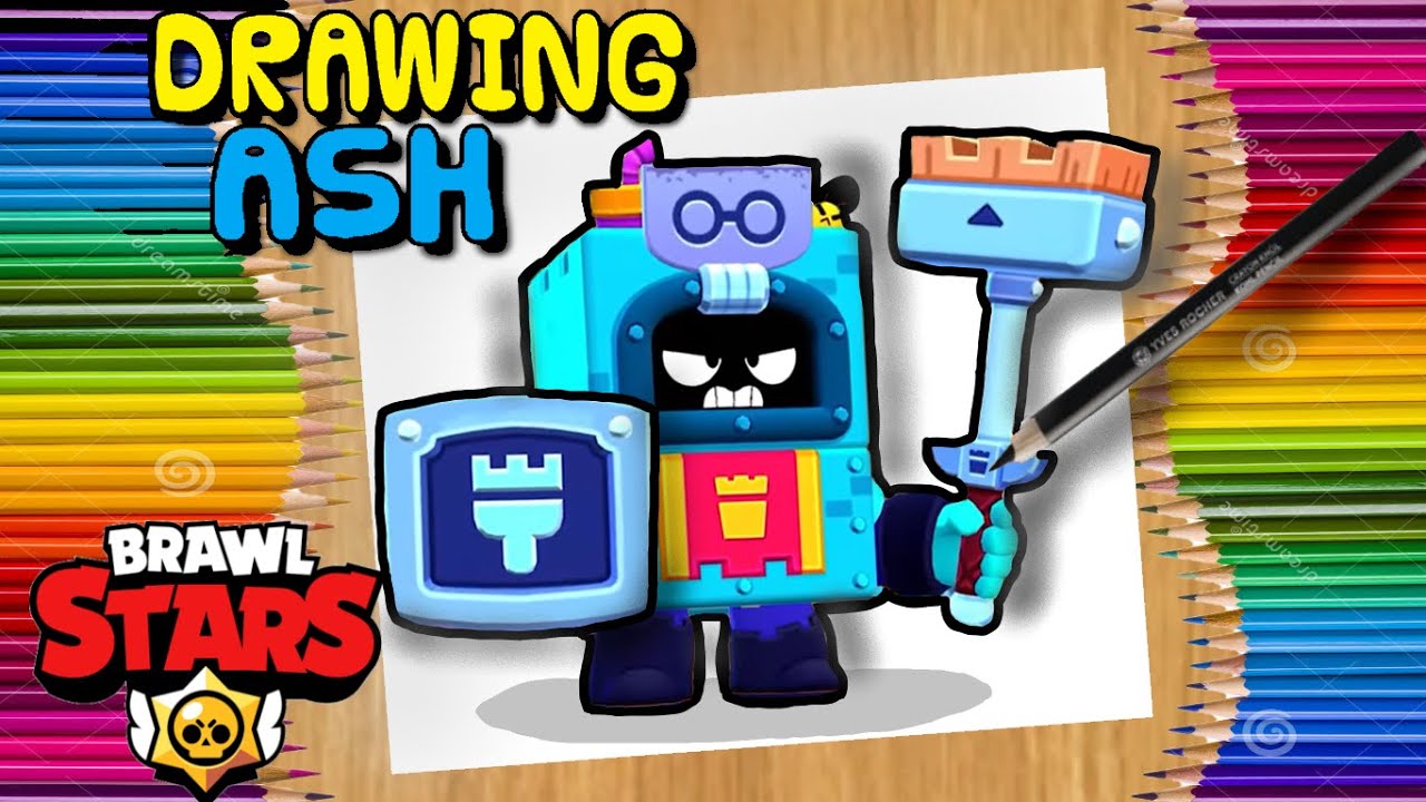 How to Draw ASH NEW BRAWLER easily | Brawl Stars \ Comment Dessiner ASH ...