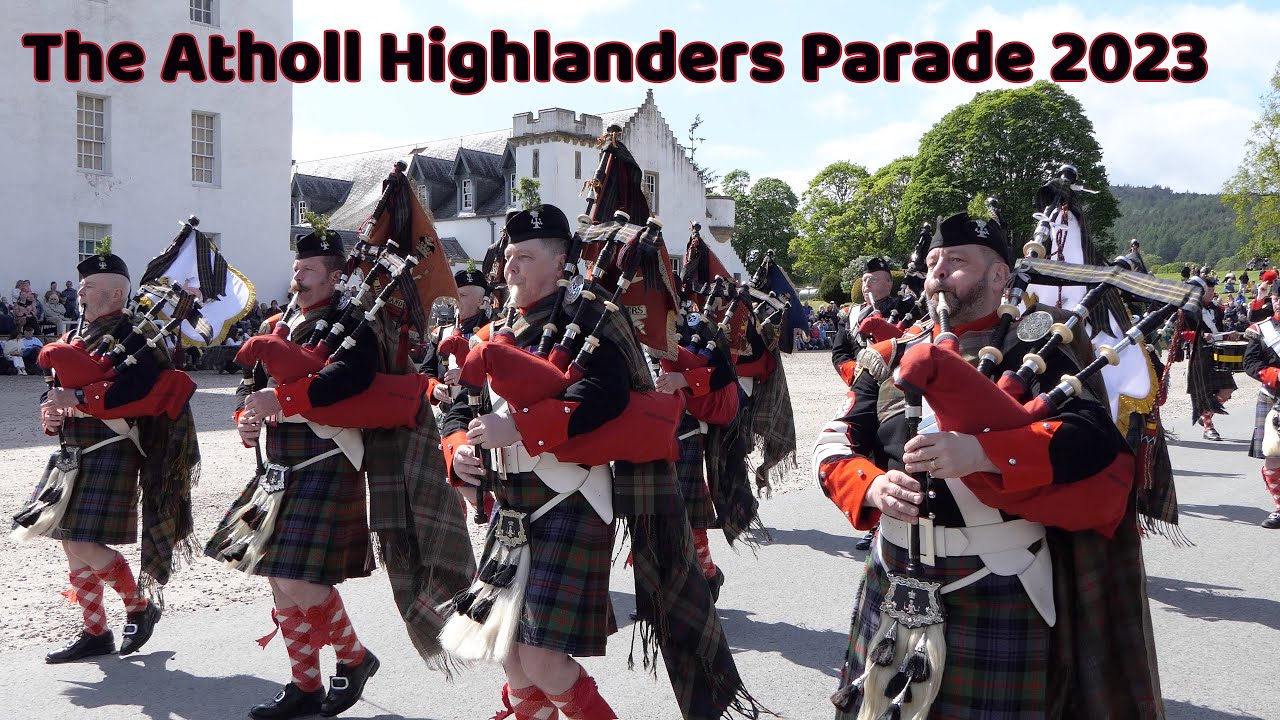 The Atholl Highlanders Parade 2023 - YouTube