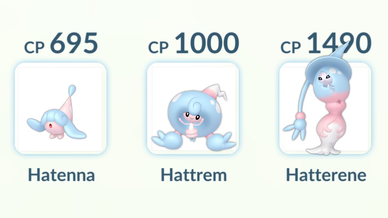 using (Hatenna, Hattrem, Hatterene) Evolutionary Line in Pokemon GO ...