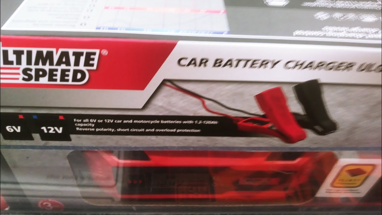 Ultimate speed car motorcycle battery charger 12 \ 6 volt - YouTube