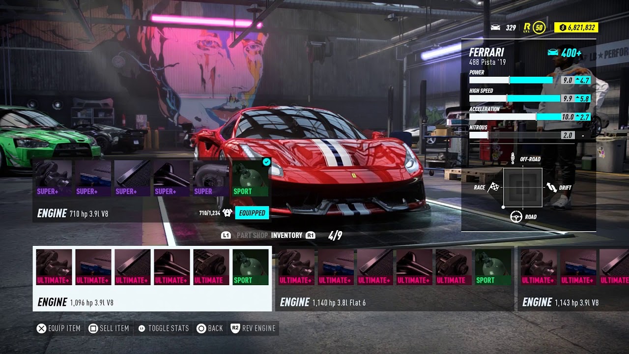 Ferrari 488 Pista - All Maxed out Engines Stats+Sound | Need for Speed ...