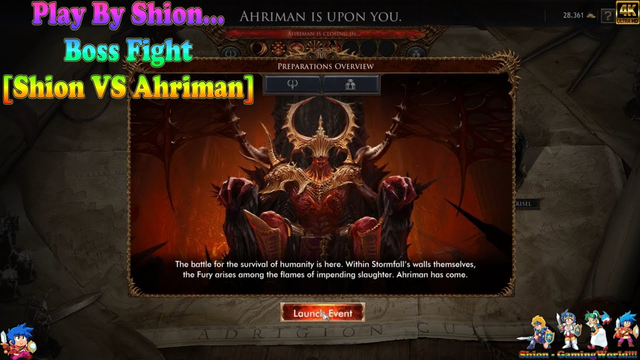 Wolcen Lords of Mayhem {Boss Fight} [GAMEPLAY] [Shion VS Ahriman ...