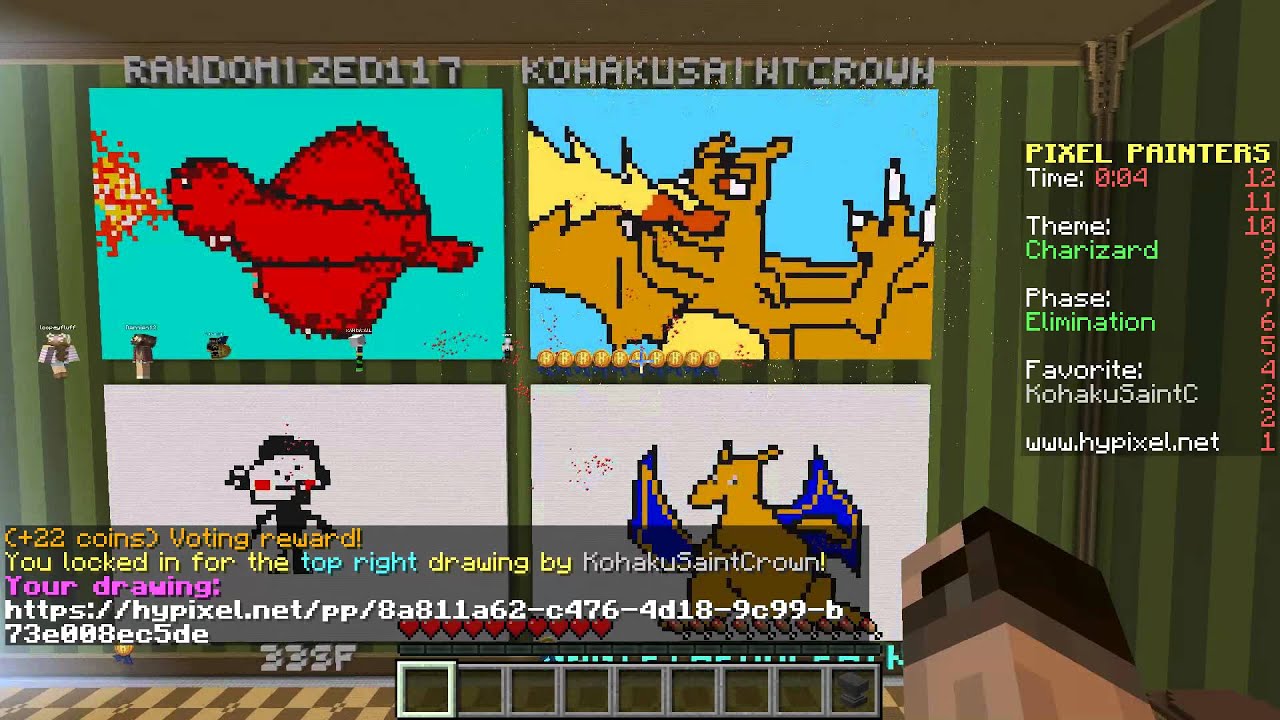Minecraft Pixel Painters Mini Game - YouTube