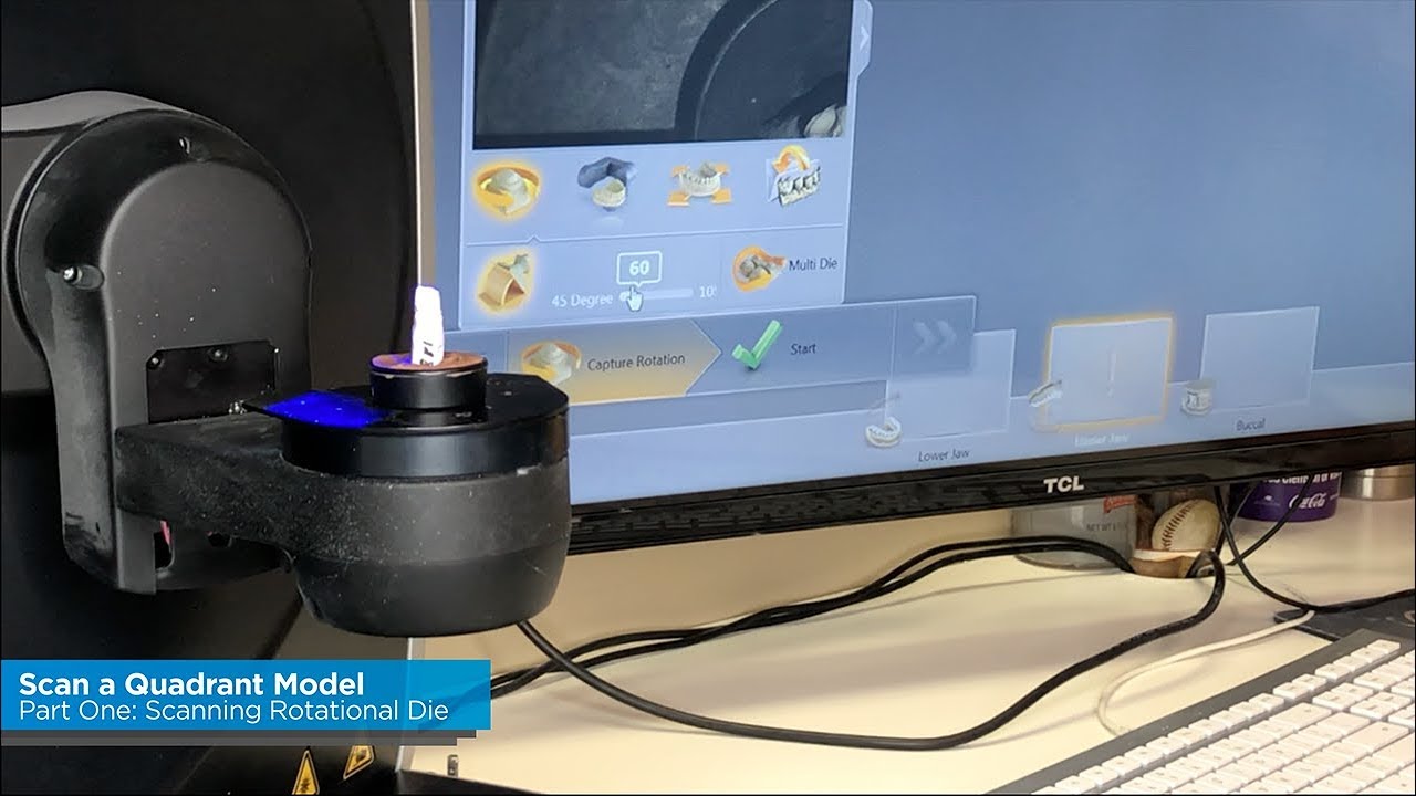 Scan a Quadrant Model: Starting with the Rotational Die - YouTube