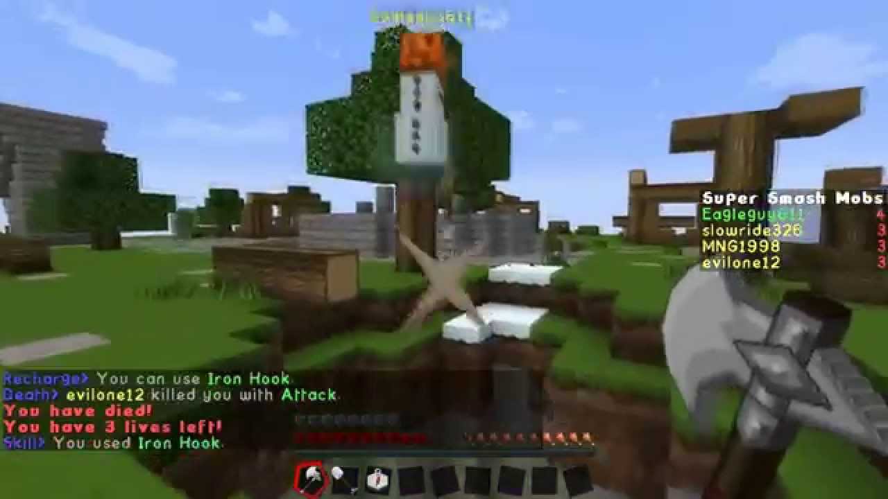 Minecraft Mini-Game: Super Smash Mobs #1 w/ Ketchup and Ratakat - YouTube