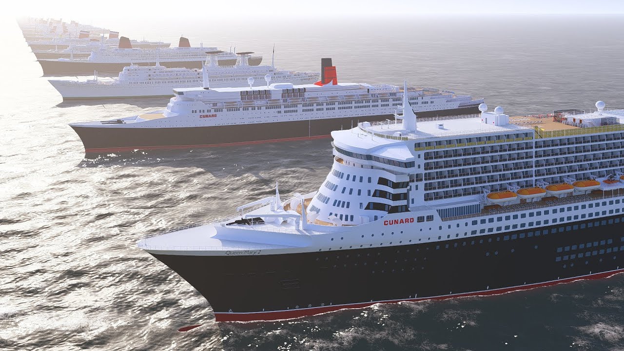 The Evolution of Atlantic Ocean Liners (1838 - Present) - YouTube