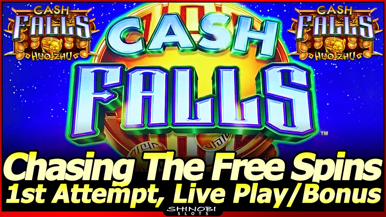 Cash Falls Huo Zhu Slot Machine - First Attempt, with Live Play and ...