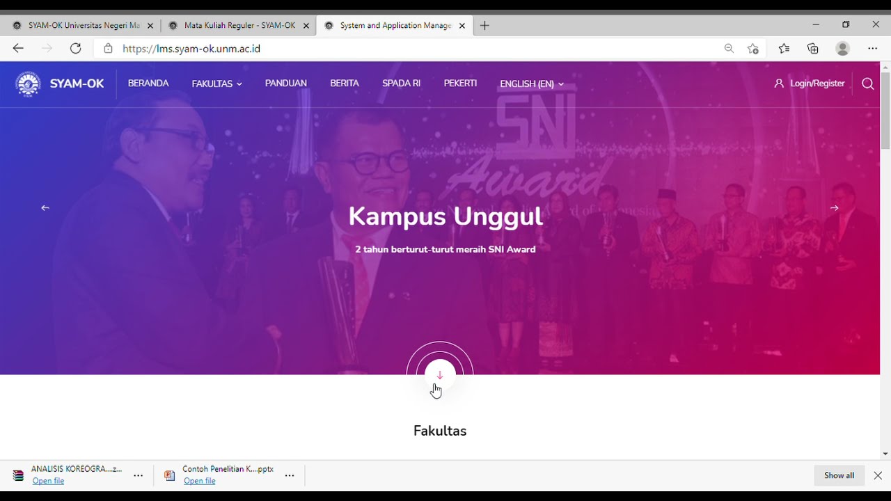 Tutorial Syam OK Bagi Mahasiswa UNM - YouTube