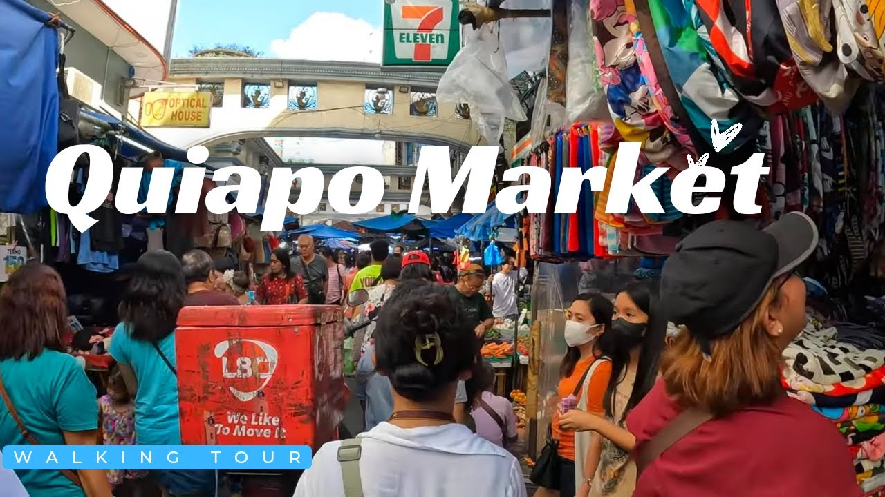 QUIAPO MARKET MANILA | WALKING TOUR PHILIPPINES - STREETS AND MARKET ...