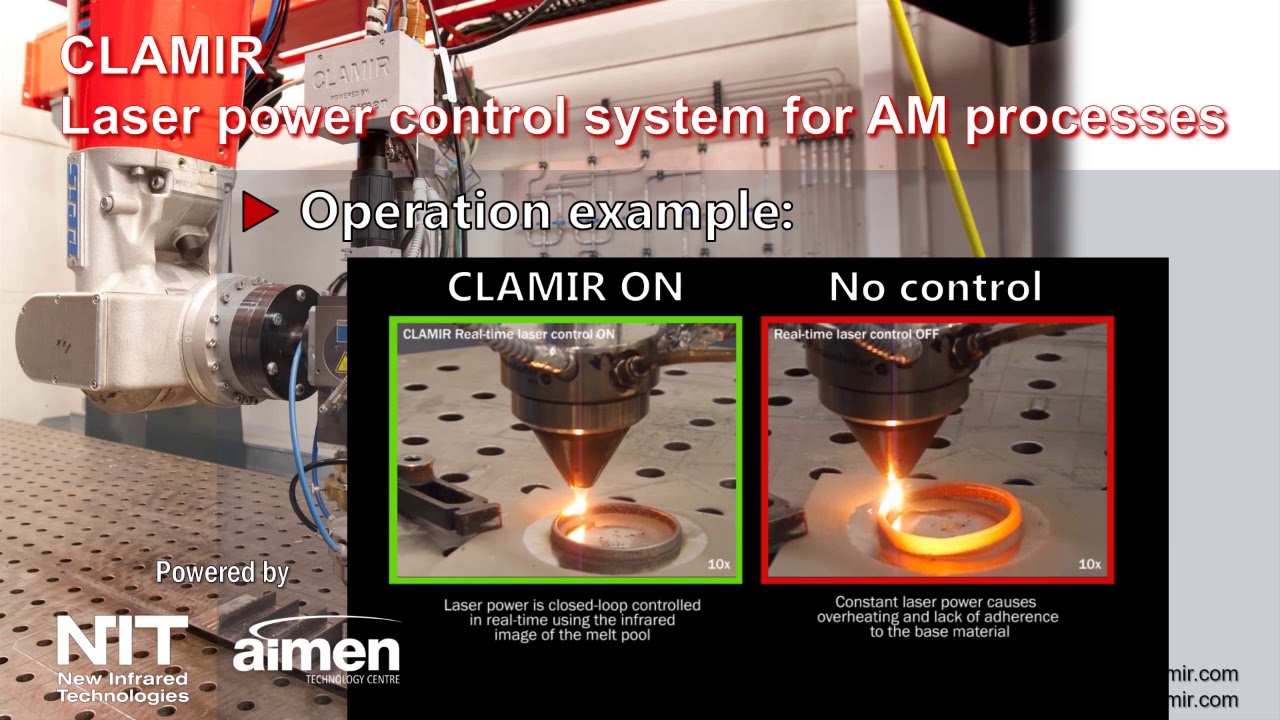CLAMIR - Cladding process control system - YouTube