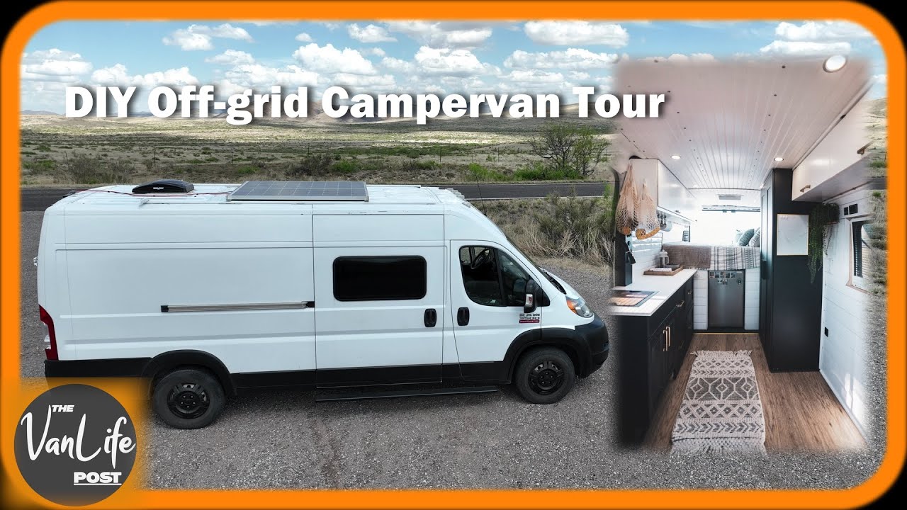 DIY Campervan Tour | Open-Concept & Fully Off-Grid - YouTube