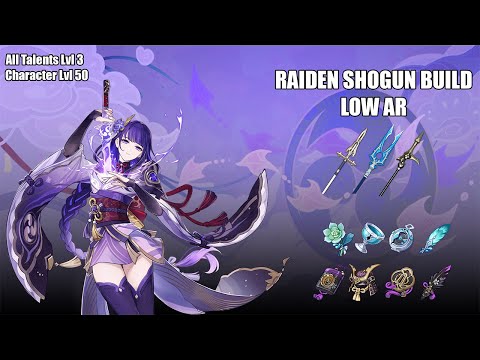 Raiden Shogun (Ei) F2p Build & Guide for Low Adventure Rank (AR) - YouTube