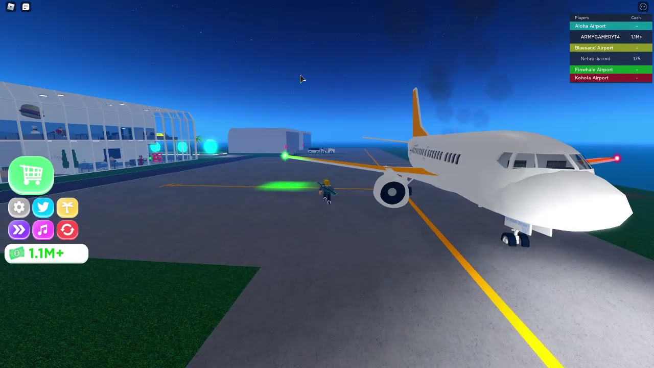 Playing Airport Tycoon! (Roblox) - YouTube